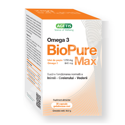 BioPure Max Omega 3 x 30 capsule gelatinoase moi – Ximena Pharm